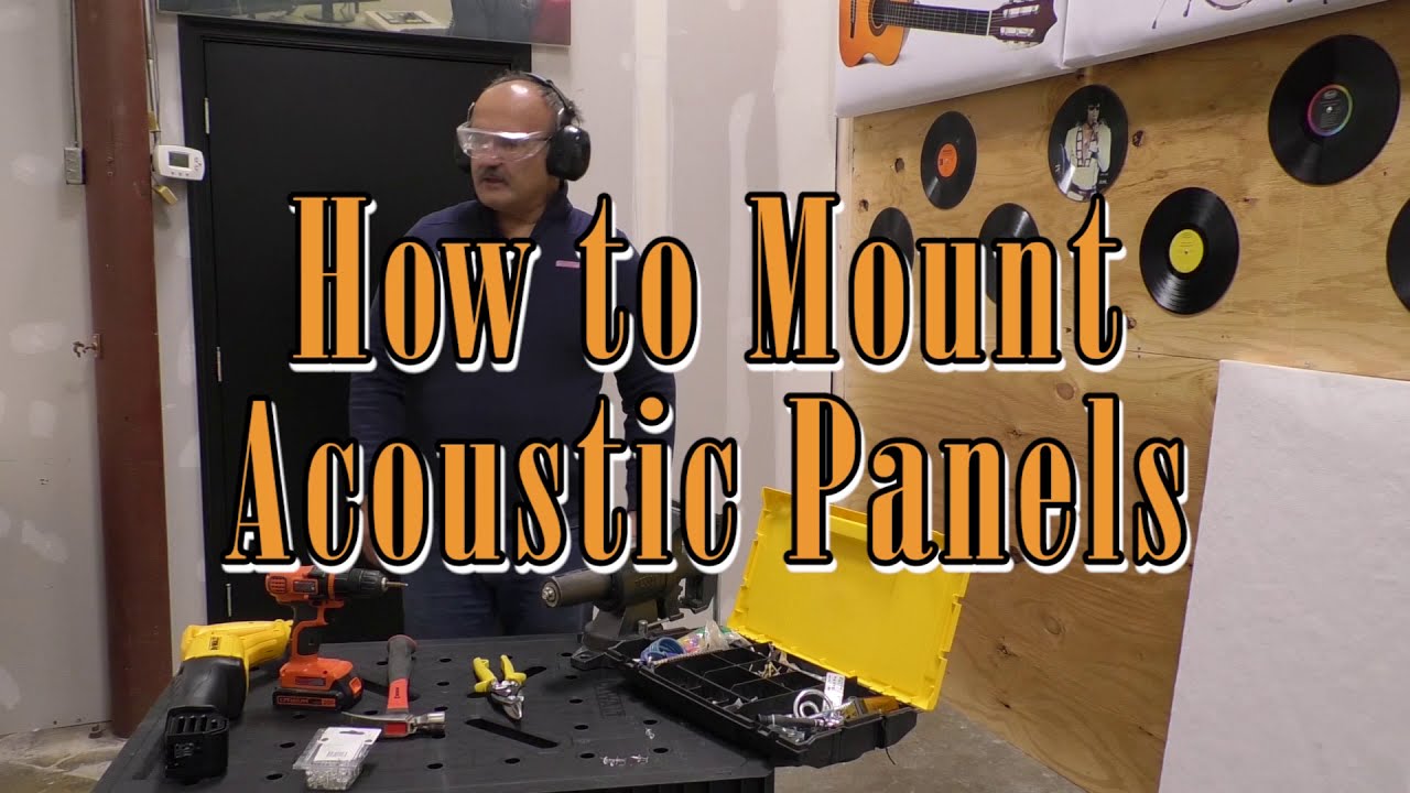 How to hang Acoustic Panels ( the EASY way). - YouTube