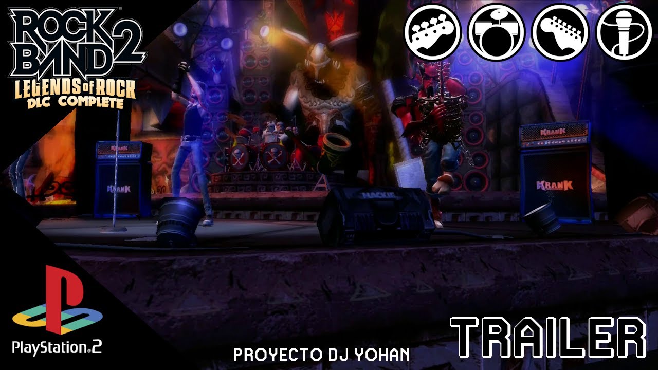 Tráiler Rock Band 2 Legends of Rock - DLC Complete (PS2, Android, PC ...