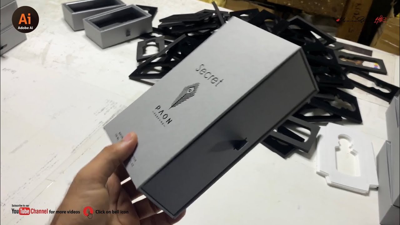 Hard Box - Tray with Cover Fancy Style - Packaging Boxes - YouTube