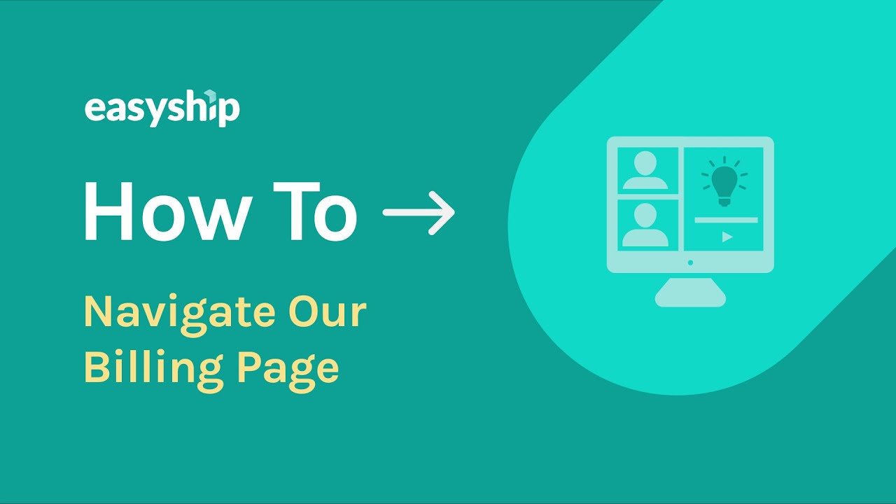 How to Navigate Our Billing Page | Easyship Helpcenter - YouTube