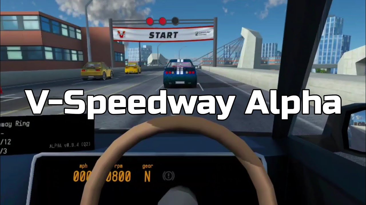 V-Speedway Alpha - Quick Race - Quest 2 - YouTube
