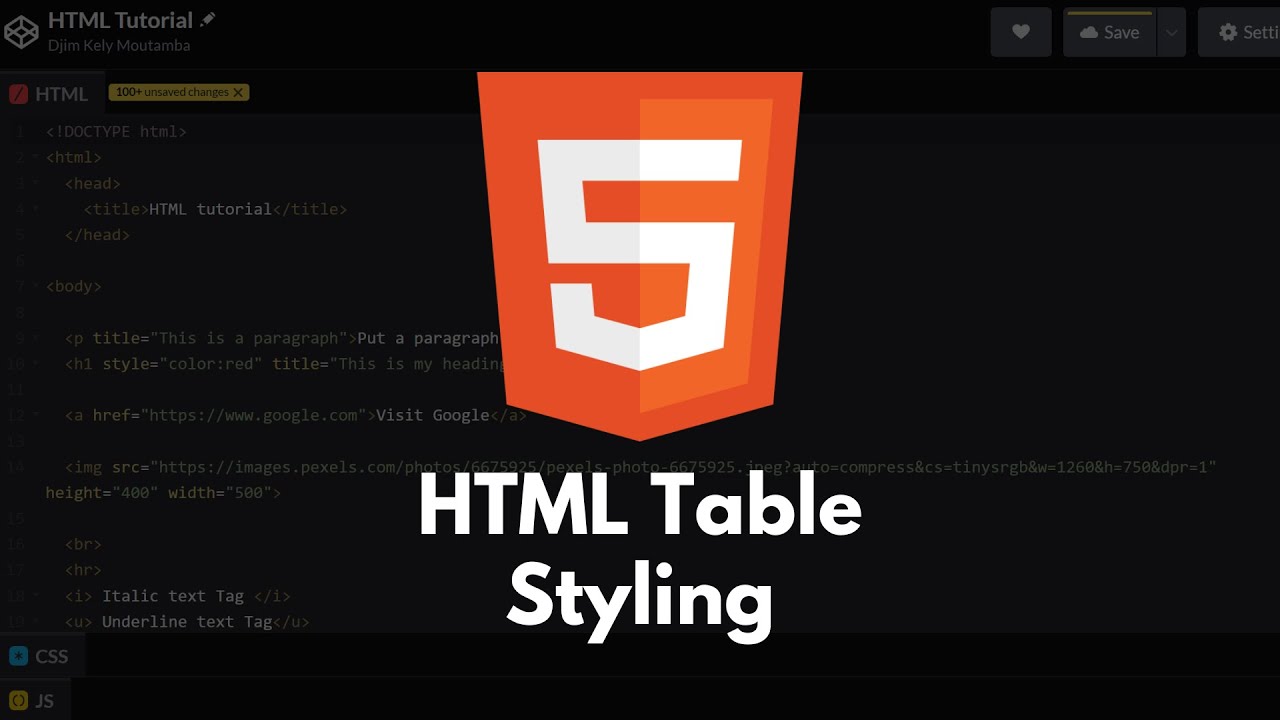 HTML Tutorial #17 - HTML Table Styling | Vertical and Horizontal Zebra ...