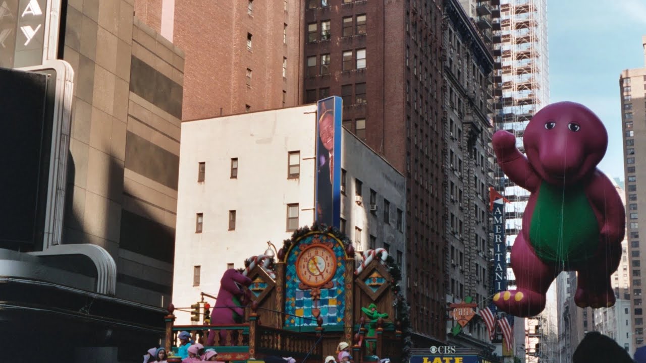 Barney, BJ, and Baby Bop at the 2001's Macy's Thanksgiving Day Parade ...