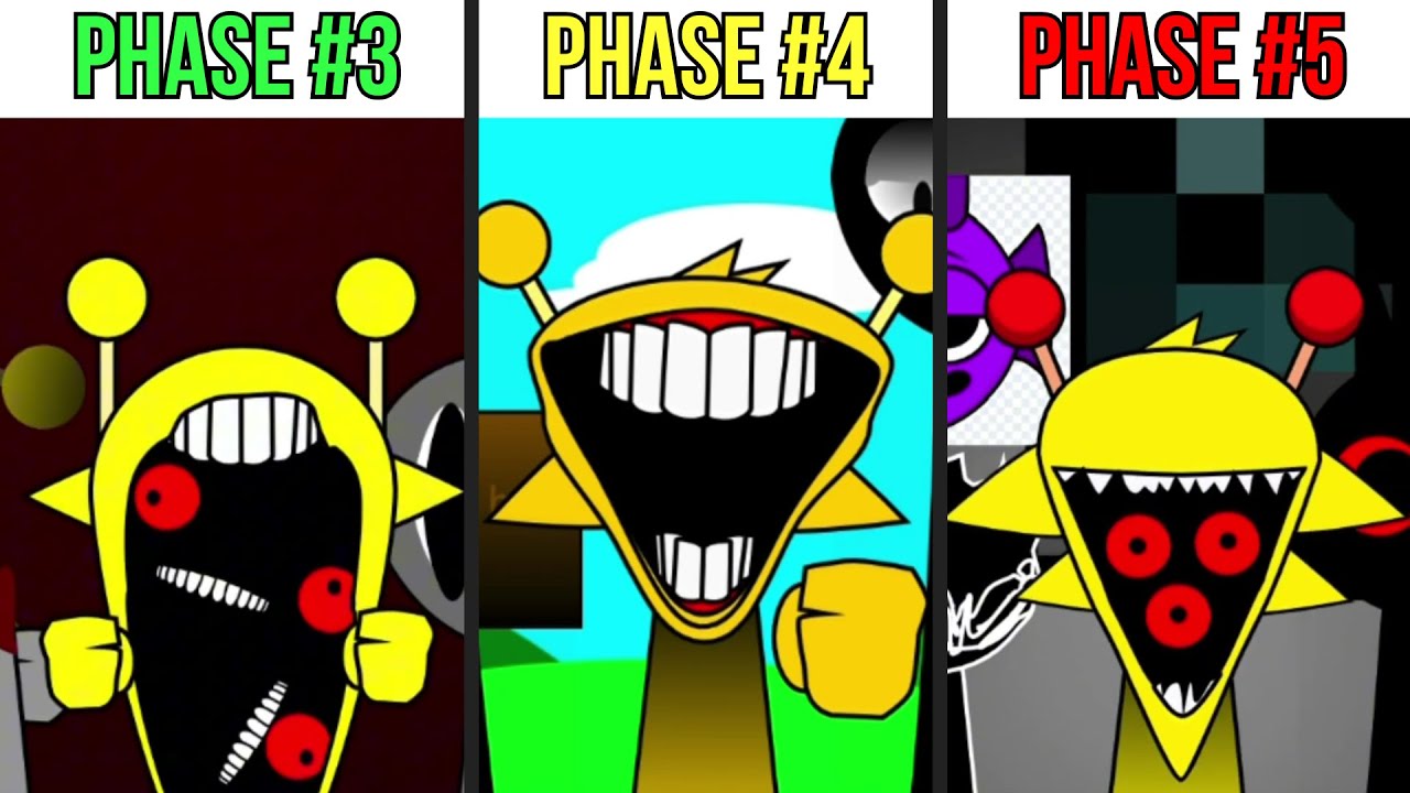Phase 3 VS Phase 4 VS NEW Phase 5 But Non-Darker Version in Incredibox ...