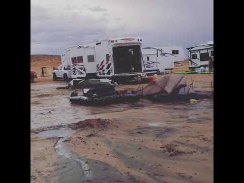 Big storm at lake powell bb - YouTube