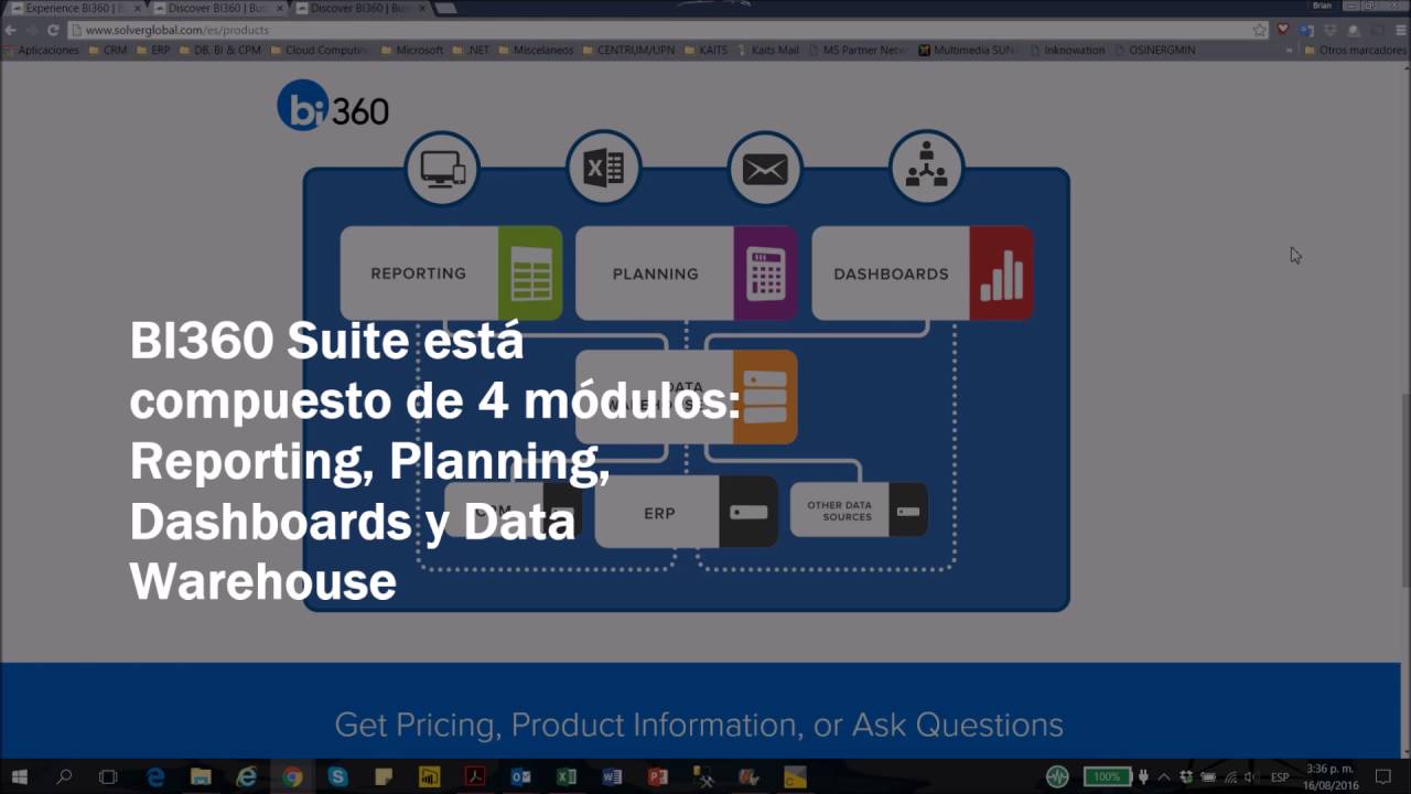 BI360, Suite de Inteligencia de Negocios y CPM de auto-servicio - YouTube