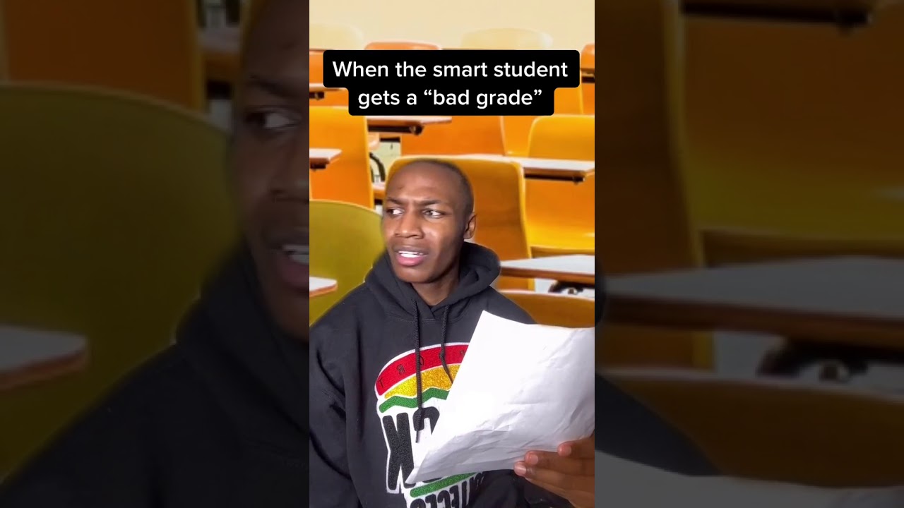 When the smart student gets a “bad grade” on a test - YouTube