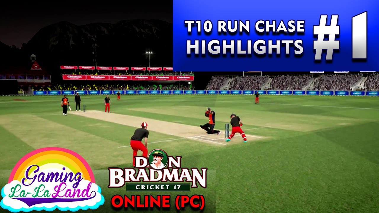 Don Bradman Cricket 17 (PC) - T10 Online Multiplayer Run Chase Highlights 1 - YouTube