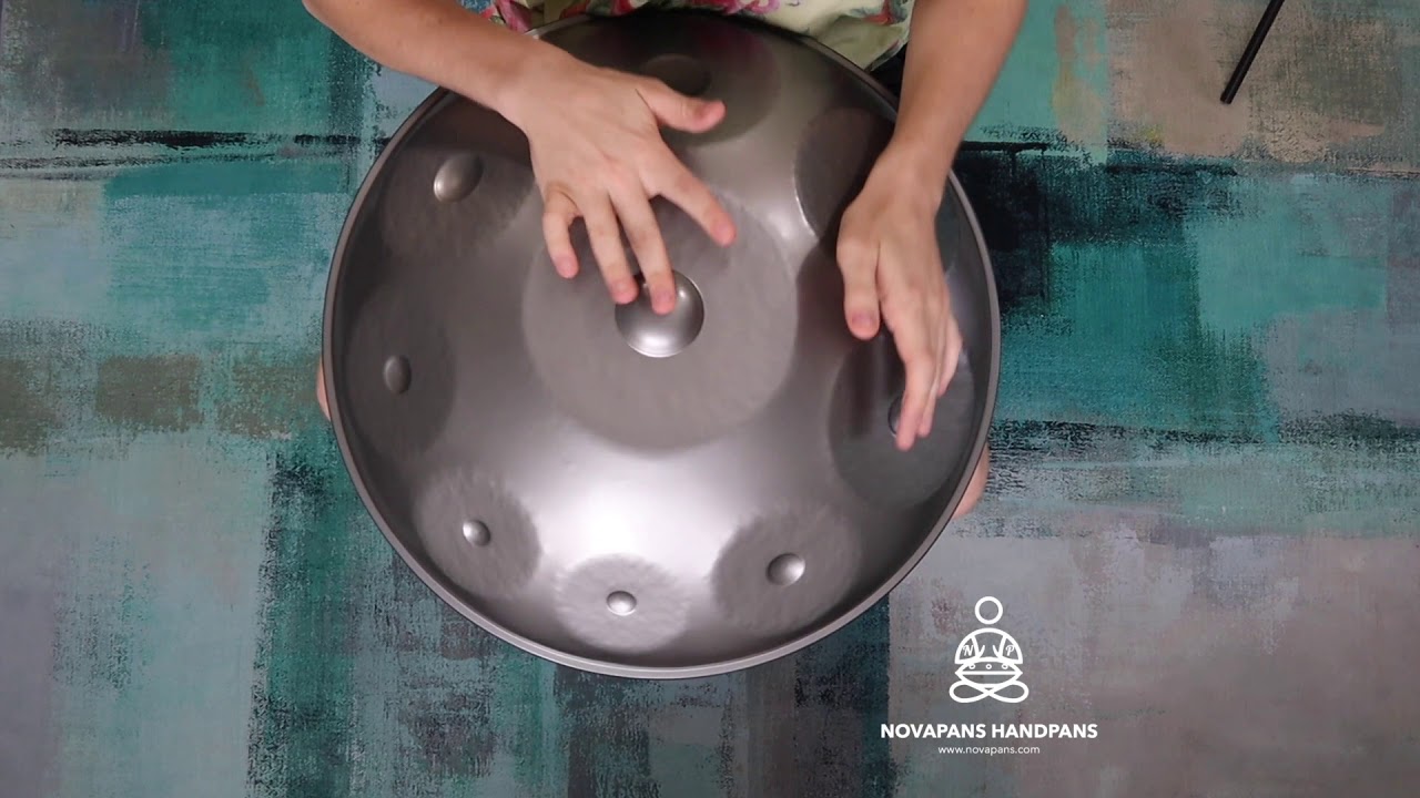 9 Note in D Pentatonic in Gray | Generation 1 | Novapans Handpans - YouTube