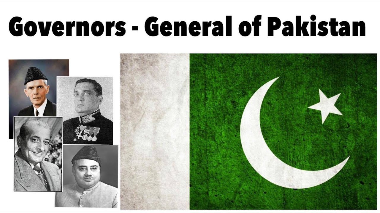 Governors General of Pakistan - YouTube