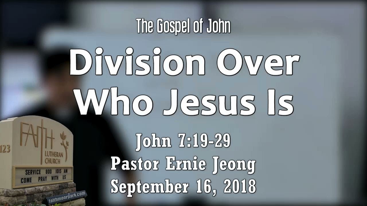 Gospel of John ~ John 7:19-29 - YouTube