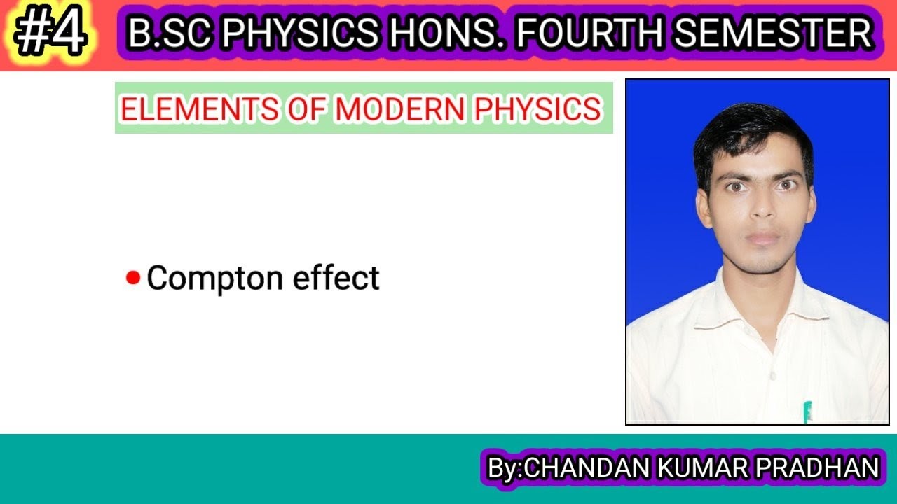 ELEMENTS OF MODERN PHYSICS: Compton effect - YouTube