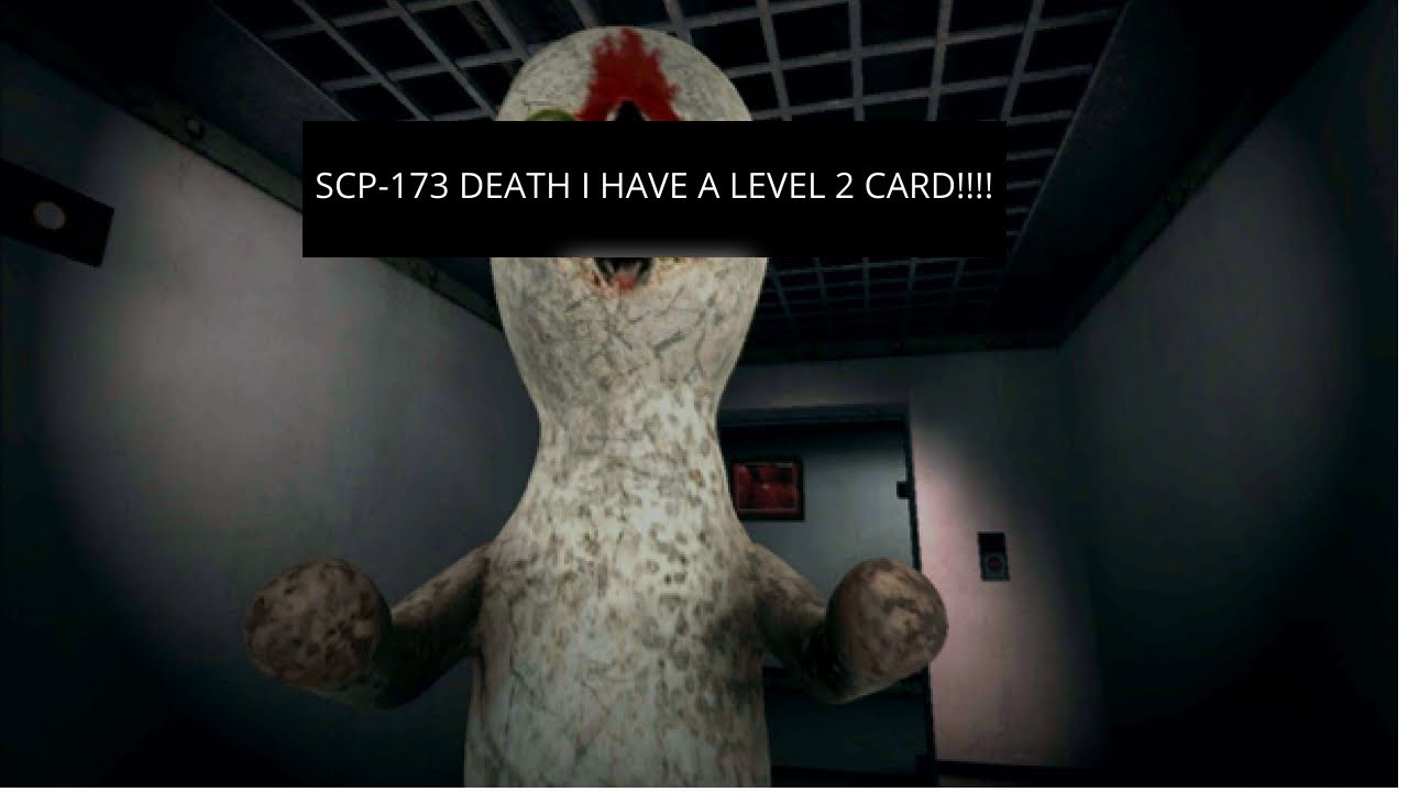 SCP Labrat SCP-173 DEATH I HAVE A LEVEL 2 CARD!!!! - YouTube