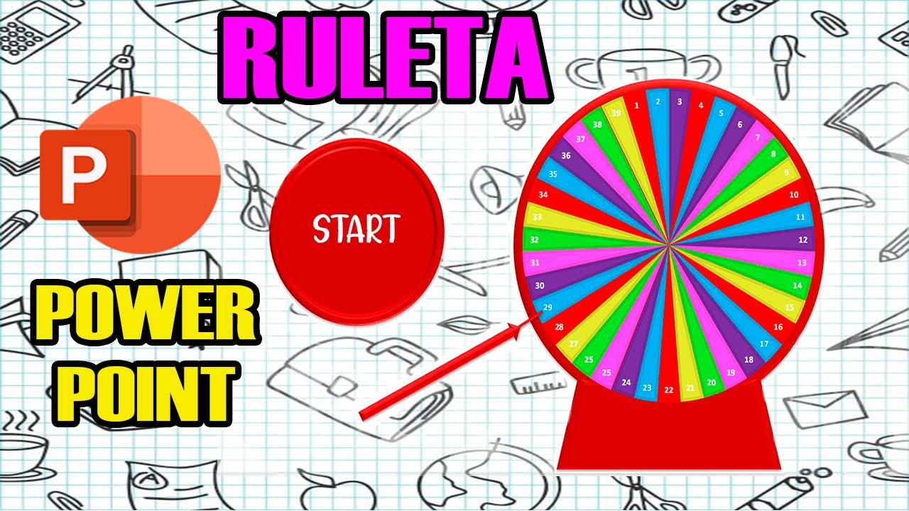 Como hacer una ruleta en powerpoint para hacer tus clases virtuales mas ...