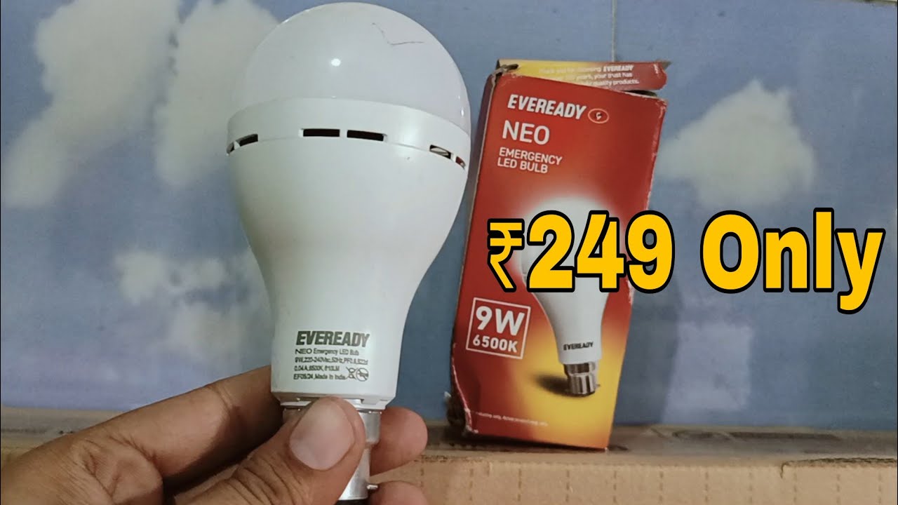9w emergency bulb ] Unboxing Review ] emergency light - YouTube
