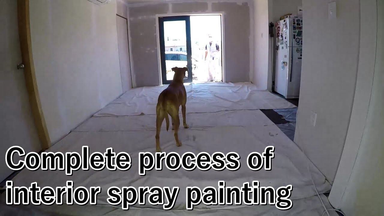 Introducing the complete process of interior spray painting - YouTube