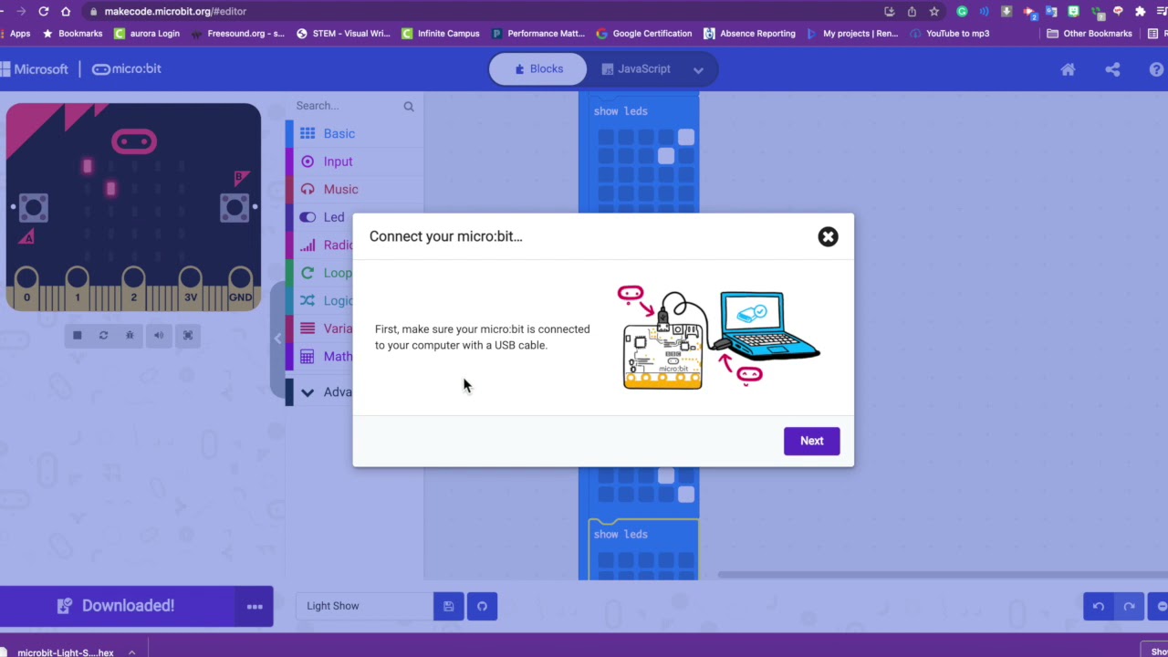 Light Show Microbit Tutorial - YouTube