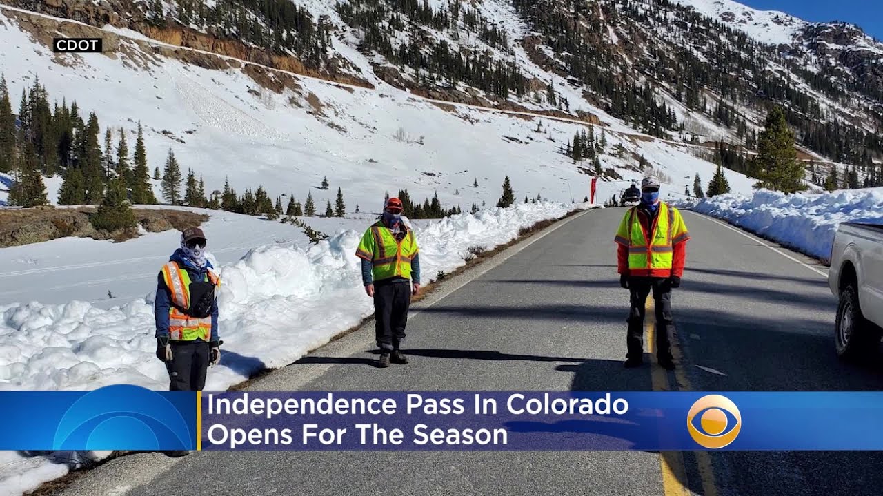 Independence Pass In Colorado Opens For The Season ... A Little Bit ...