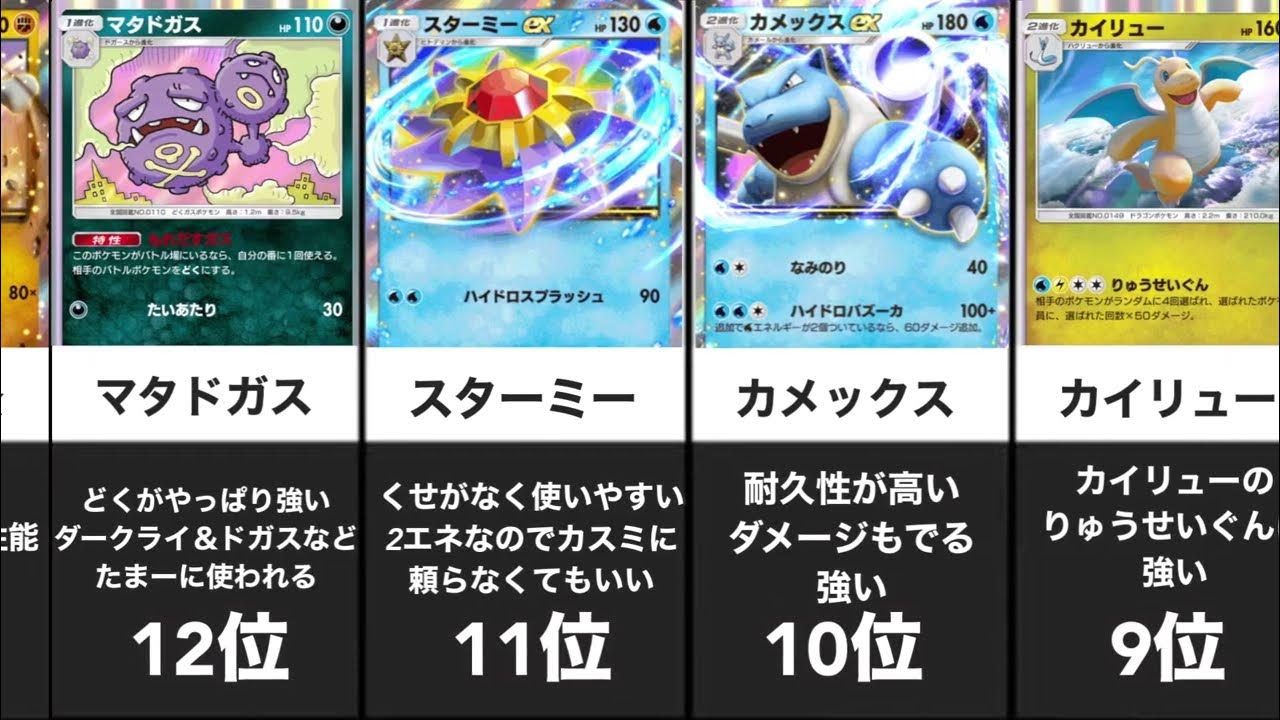 【最強ランキング】最強の遺伝子最強ランキングtop47?【ポケポケ】 - YouTube