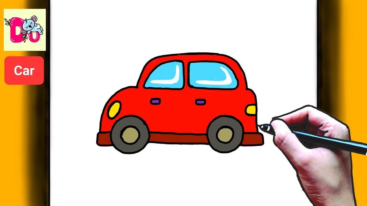 CAR drawing tutorial || DU ARTS PRO - YouTube