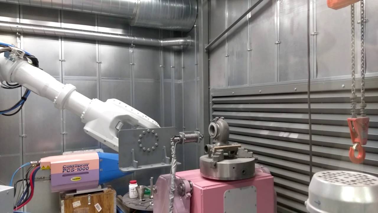 Cold Spray Coating Dycomet EU project EMLACS - YouTube