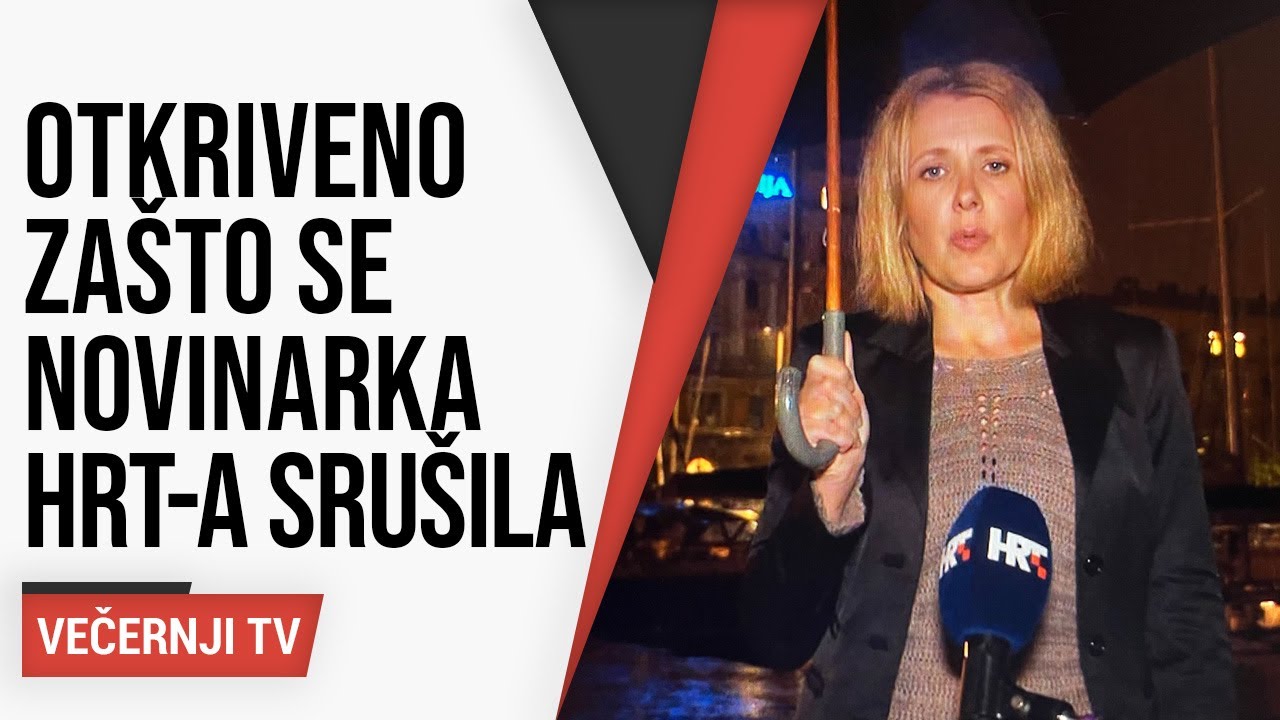 Otkriveno zašto se novinarka HRT-a srušila usred javljanja uživo u ...