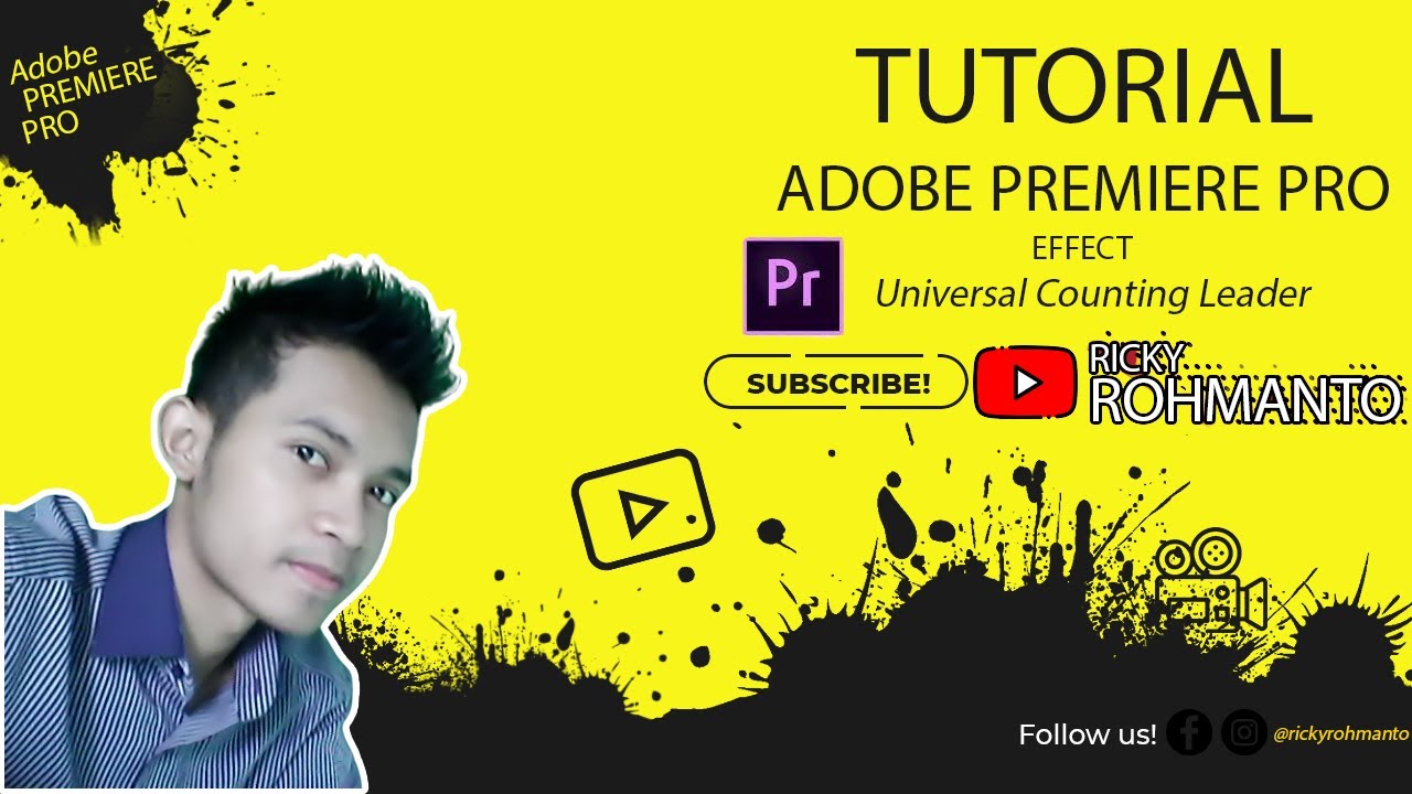 TUTORIAL ADOBE PREMIERE PRO MEMBUAT UNIVERSAL COUNTING LEADER - YouTube