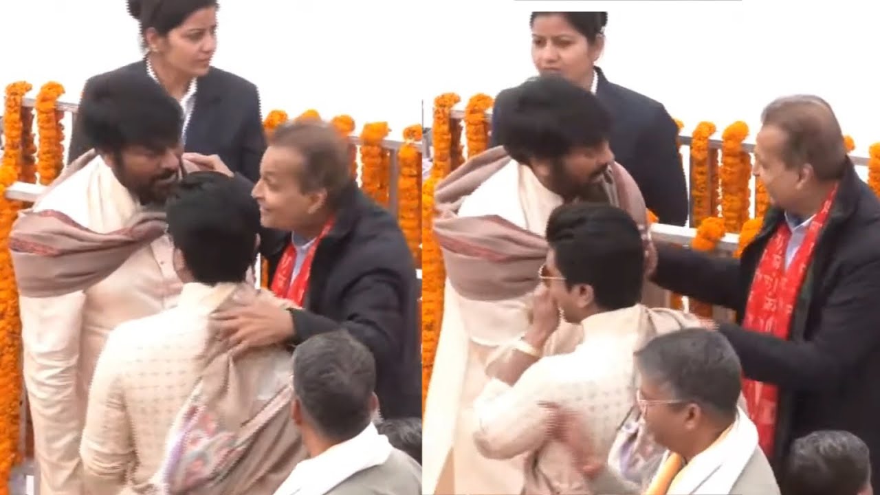 Chiranjeevi and Ram Charan Visuals @ Ayodhya Ram Mandir | Chiranjeevi ...
