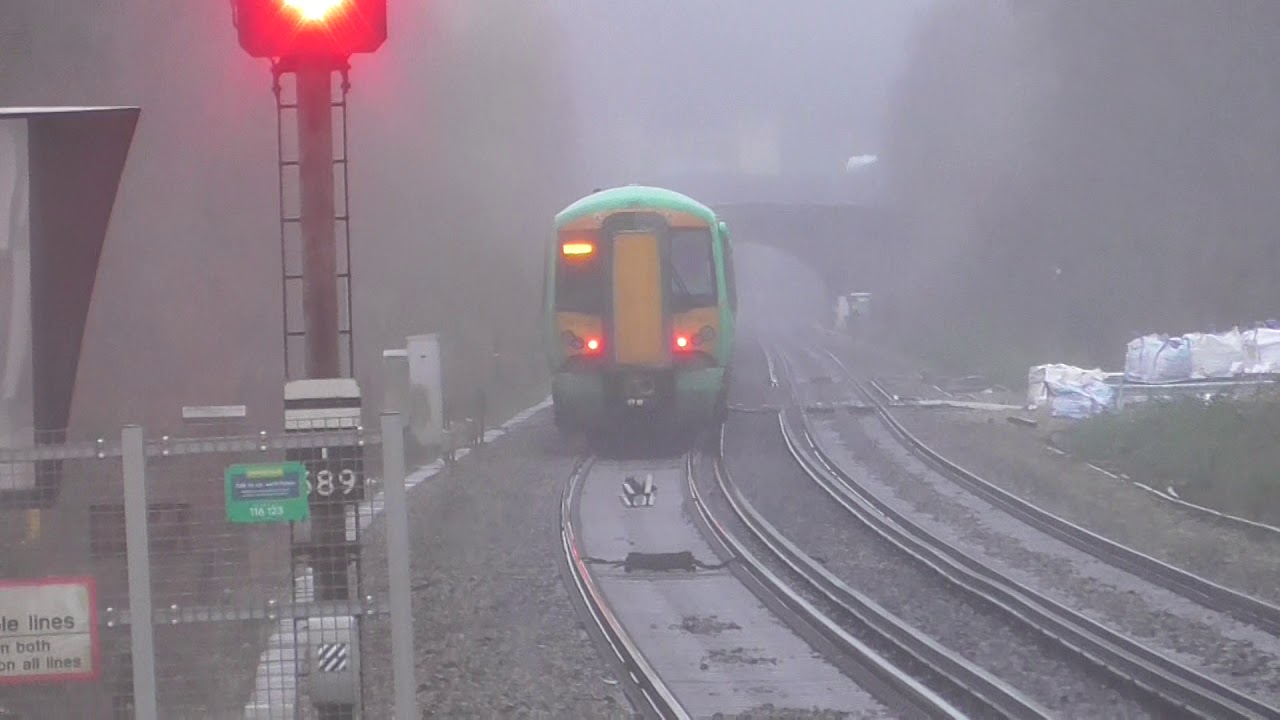 Southern Class 377 427-377 105 Departure Hassocks for Brighton - YouTube