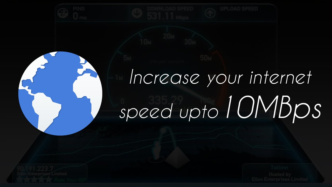 How to increase your INTERNET SPEED 100% upto 10mbps [2015] - YouTube
