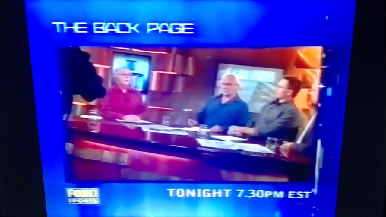 Fox Sports Australia The Back Page Promo 2005 - YouTube