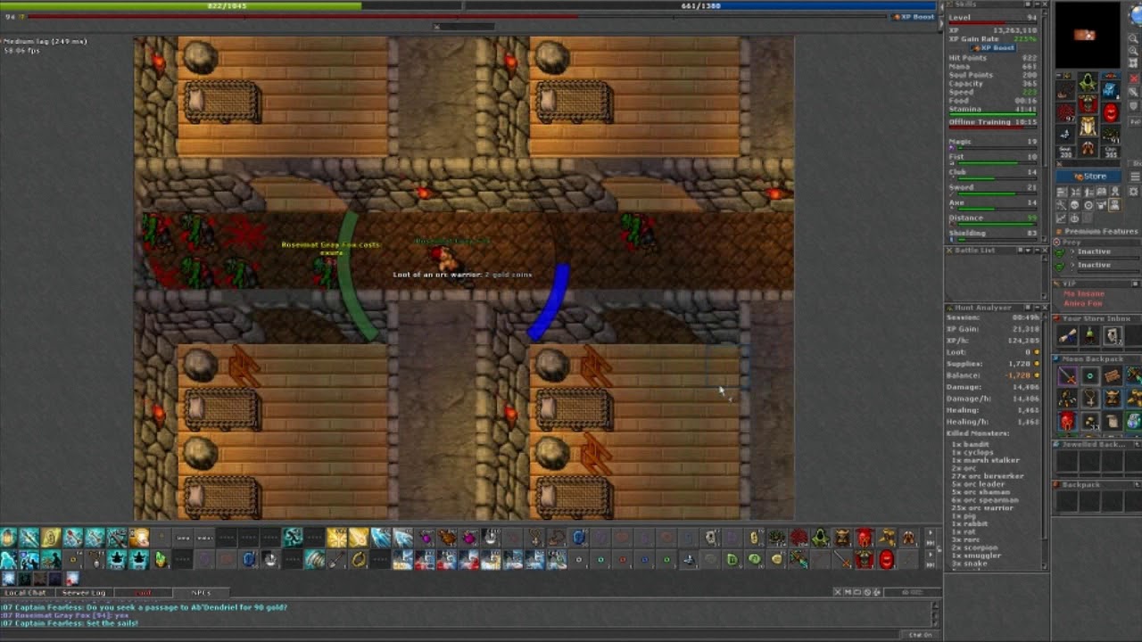 Tibia - Orc Fortress Quest, Efreet Faction (The Orc King) e Ghostly ...