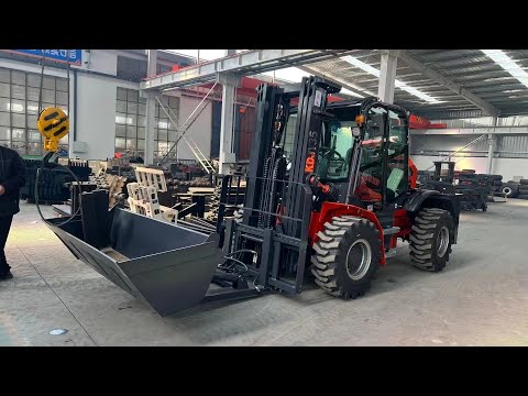 VIDEO OF 3500KG Off Road Forklift | 4X4 Loader|CHINA FACTORY
