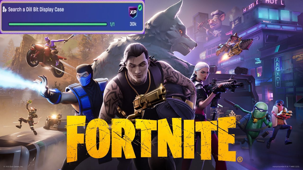 Fortnite - Search a Fortnite Dill Bit Display Case - YouTube