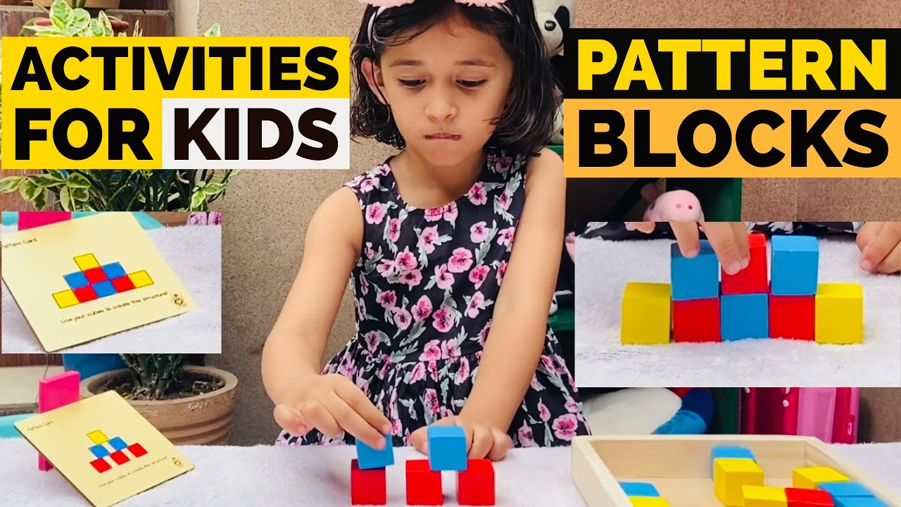 Blocks activities for kids | kindergarten activities | kishakashi - YouTube