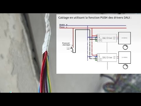 Schéma câblage DALI - YouTube