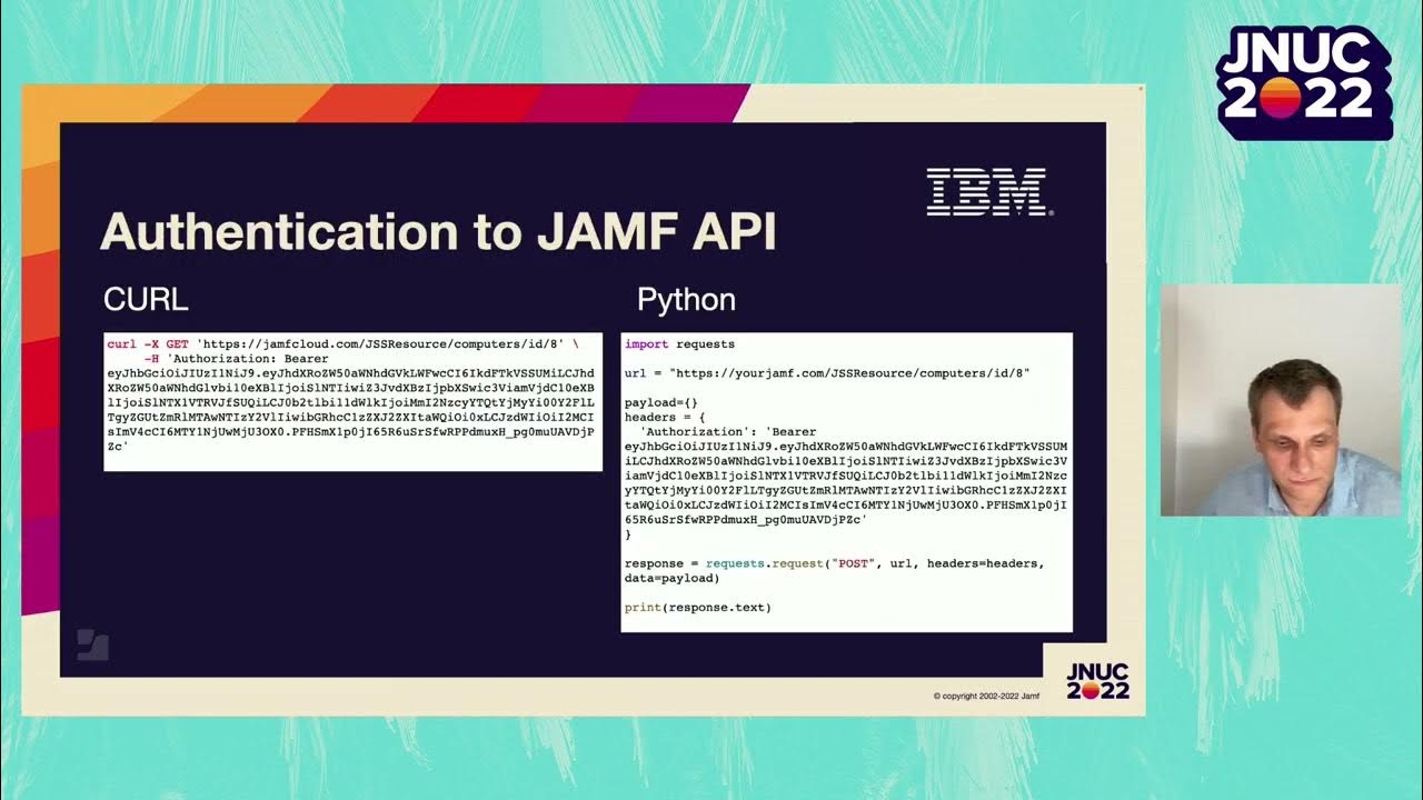 Modernizing Authentication Practices to Jamf Pro APIs | JNUC 2022 - YouTube