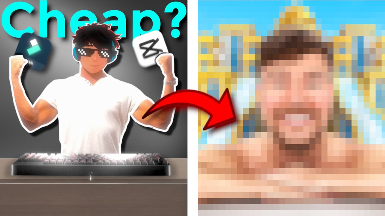 I Edited Like MR.BEAST Using Cheap Editing Softwares (PART 2) - YouTube