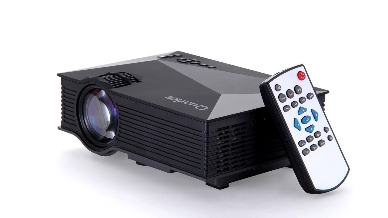 Mini LED Projector UC46 review indonesia - YouTube