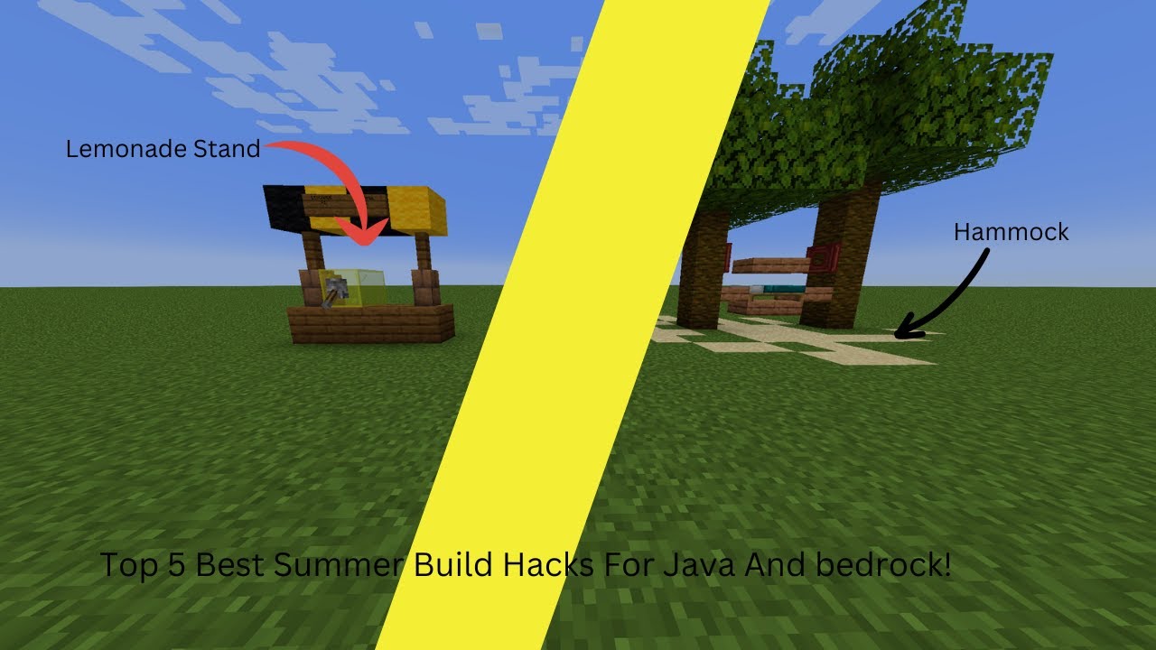 Top #5 Summer Build Hacks For Minecraft Java And Bedrock! - YouTube
