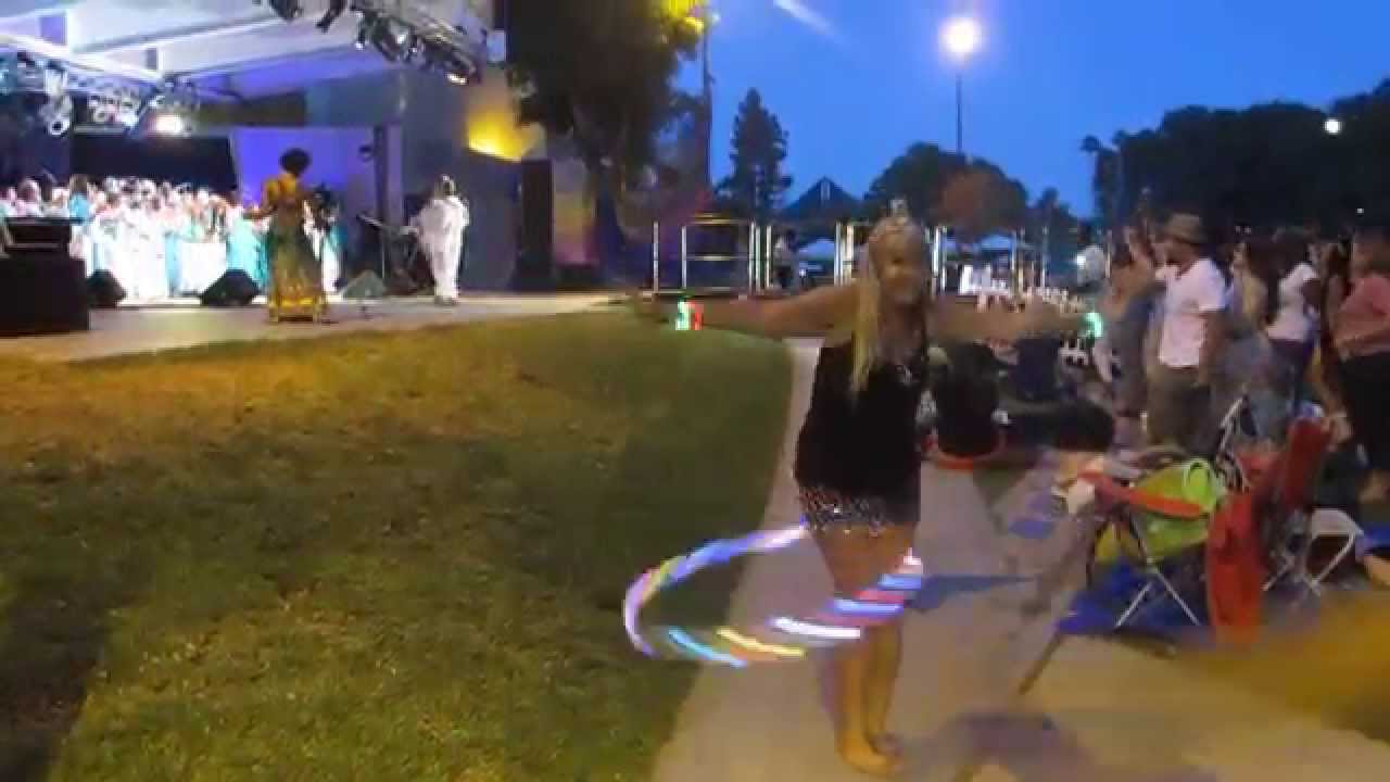 Shirley Broger-Hula Hoop Dancer at Rhythm and Joy Festival - YouTube