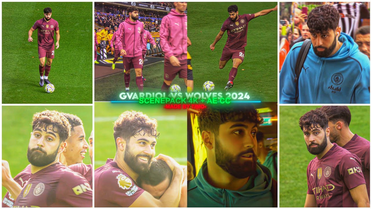 Gvardiol Vs Wolves 2024 / RARE CLIPS SCENEPACK 4K ( No CC only TOPAZ ...