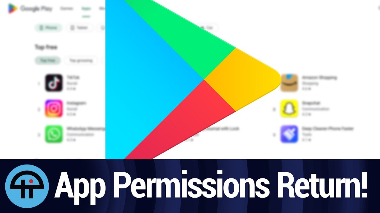 App Permissions Comes Back to the Play Store - YouTube
