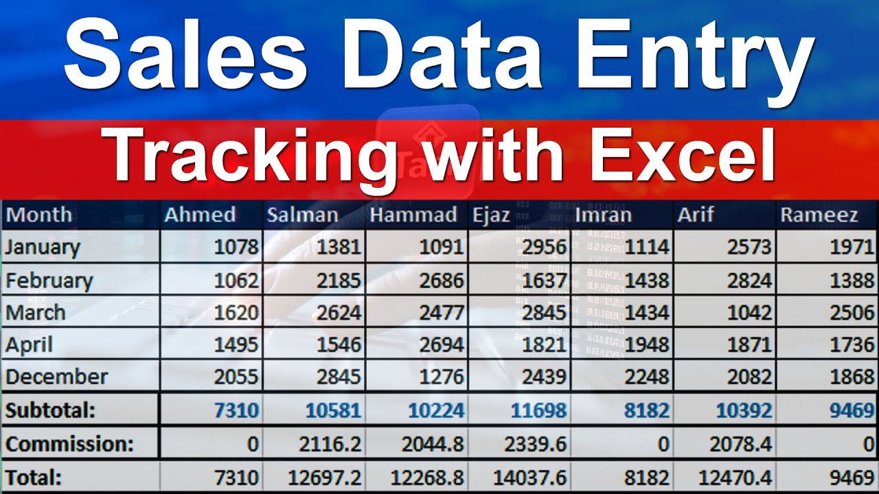 Excel Data Entry Work in Office | Tracking with Excel Data Entry ...