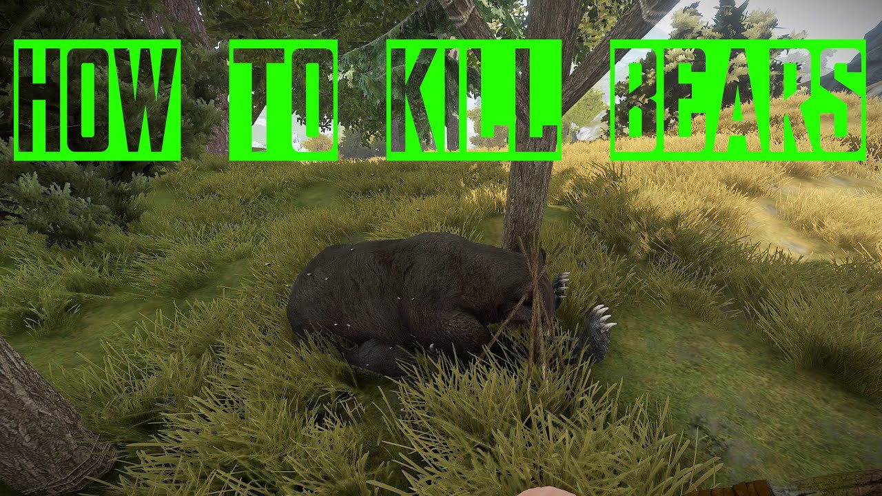 Rust - How to kill bears - YouTube