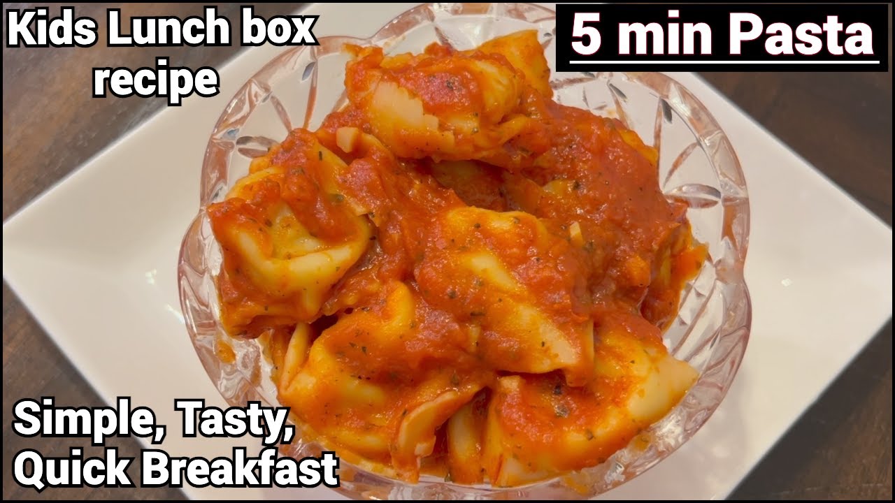 Cook Pasta in 5 min Like a Pro || 5 min Pasta for kids lunch box, quick ...