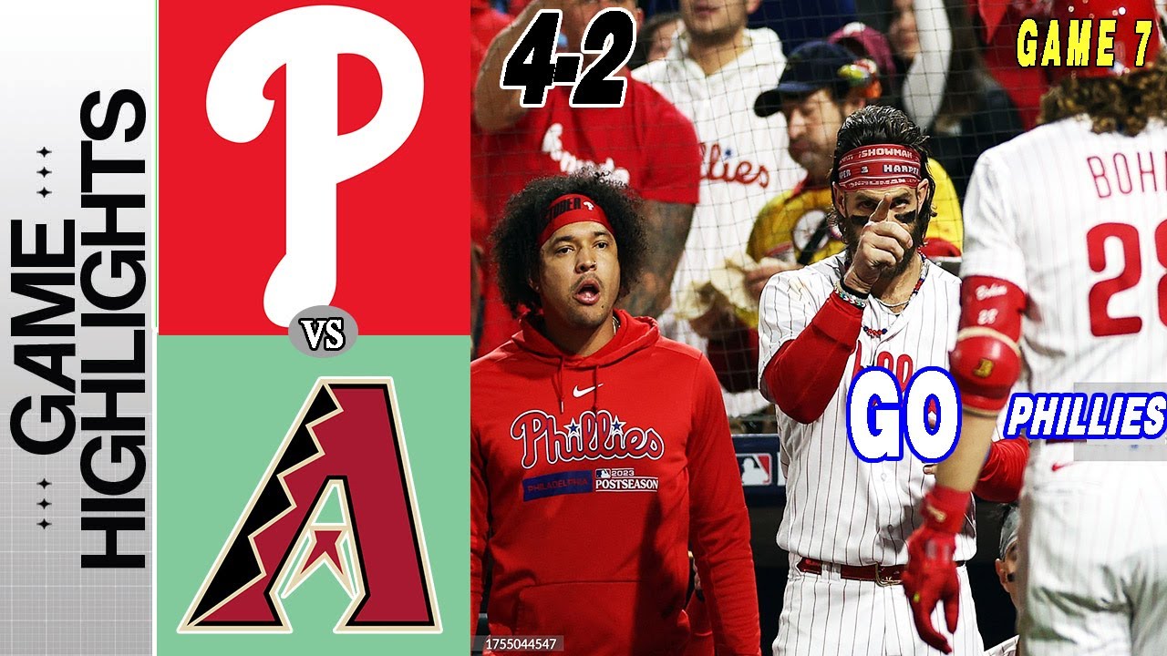 D-backs [4-2 Innings 8th] Phillies NLCS Game 7 Highlights (October 24 ...
