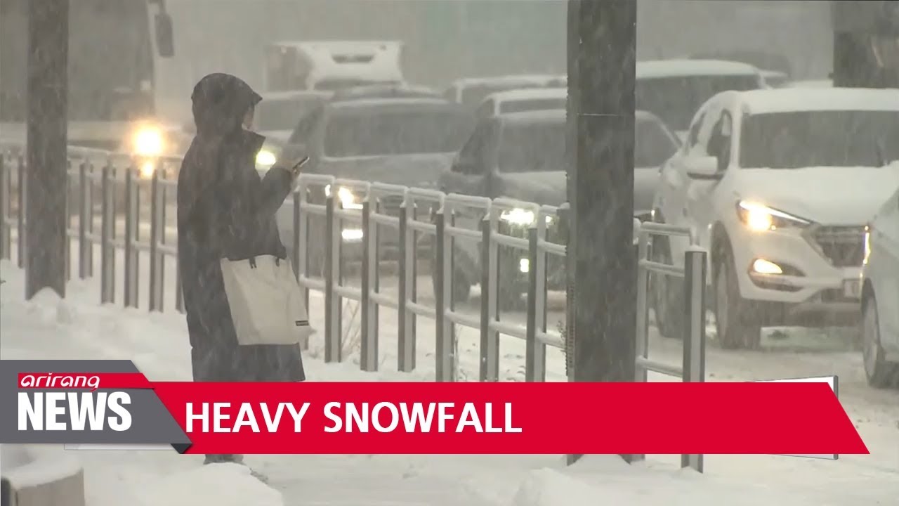 Heavy snow in Seoul with some central regions getting 10 cm of snow ...