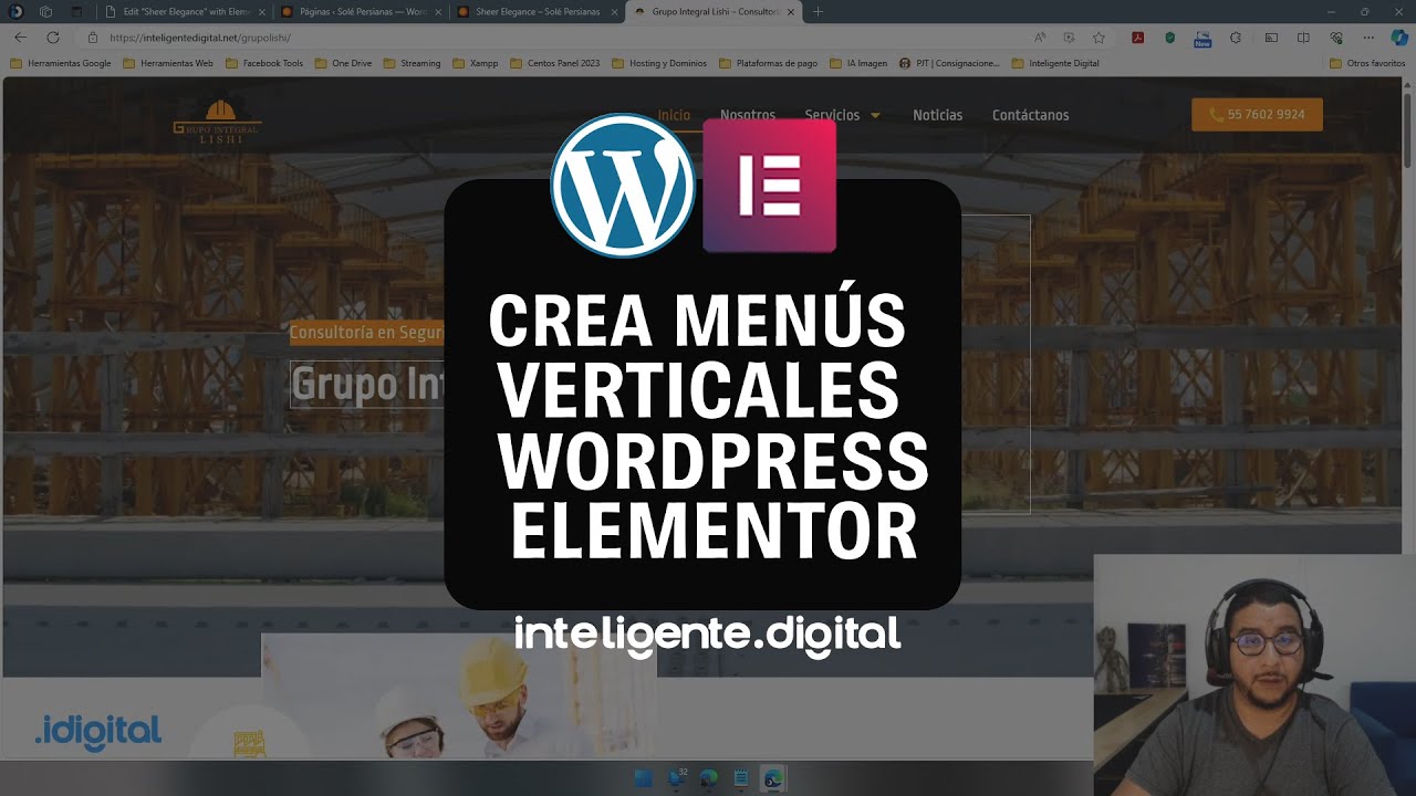 Asi creas menú verticales con wordpress elementor 2024 - YouTube