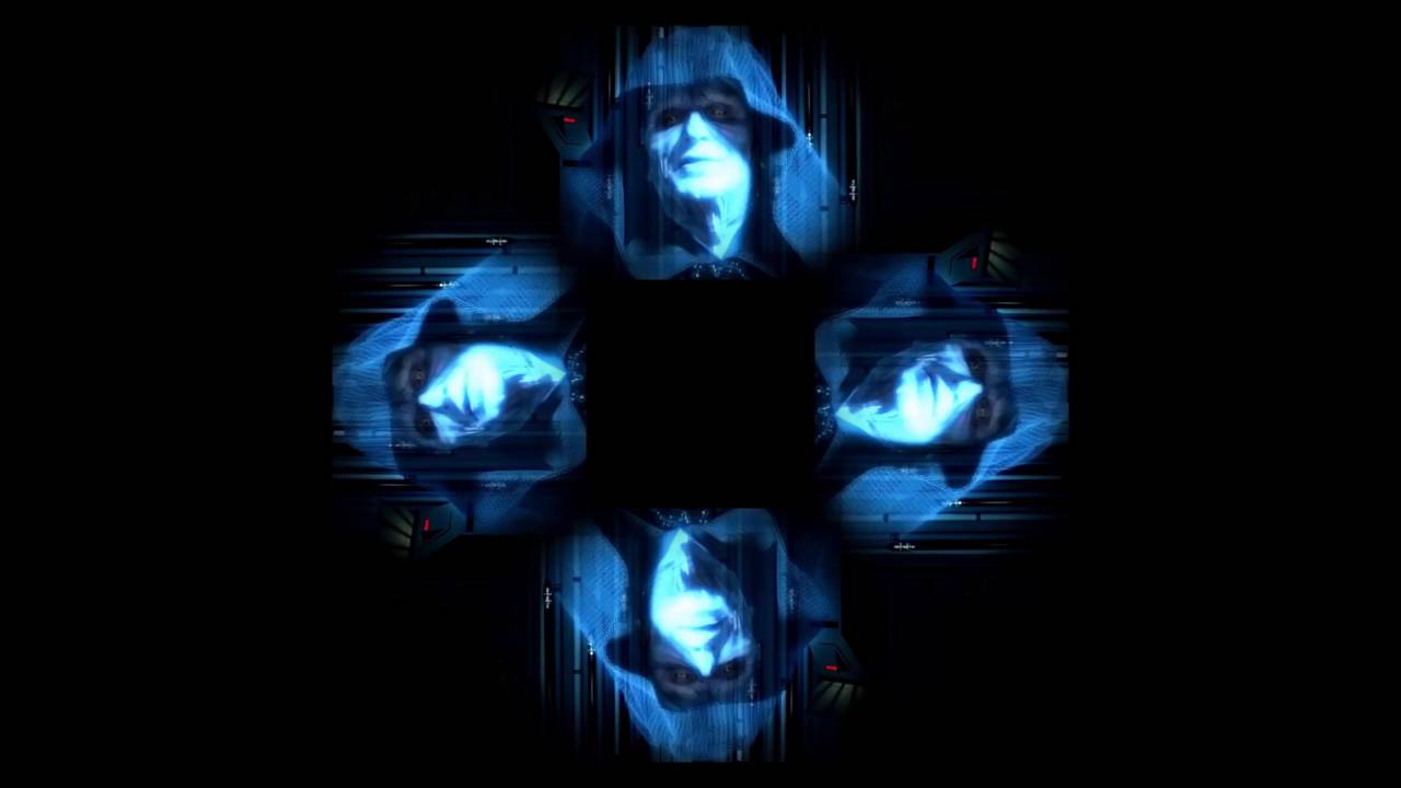 Star Wars Sith master Palpatine Hologram Video for Holographic Pyramid ...